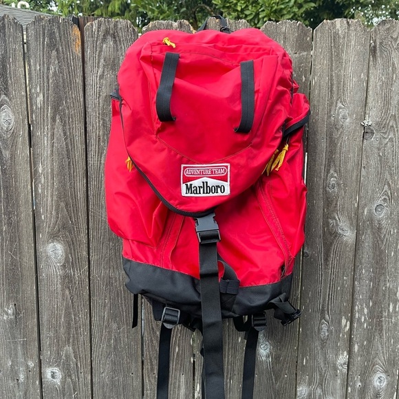 Marlboro | Bags | Vintage 99s Marlboro Adventure Team Promo Red Large ...